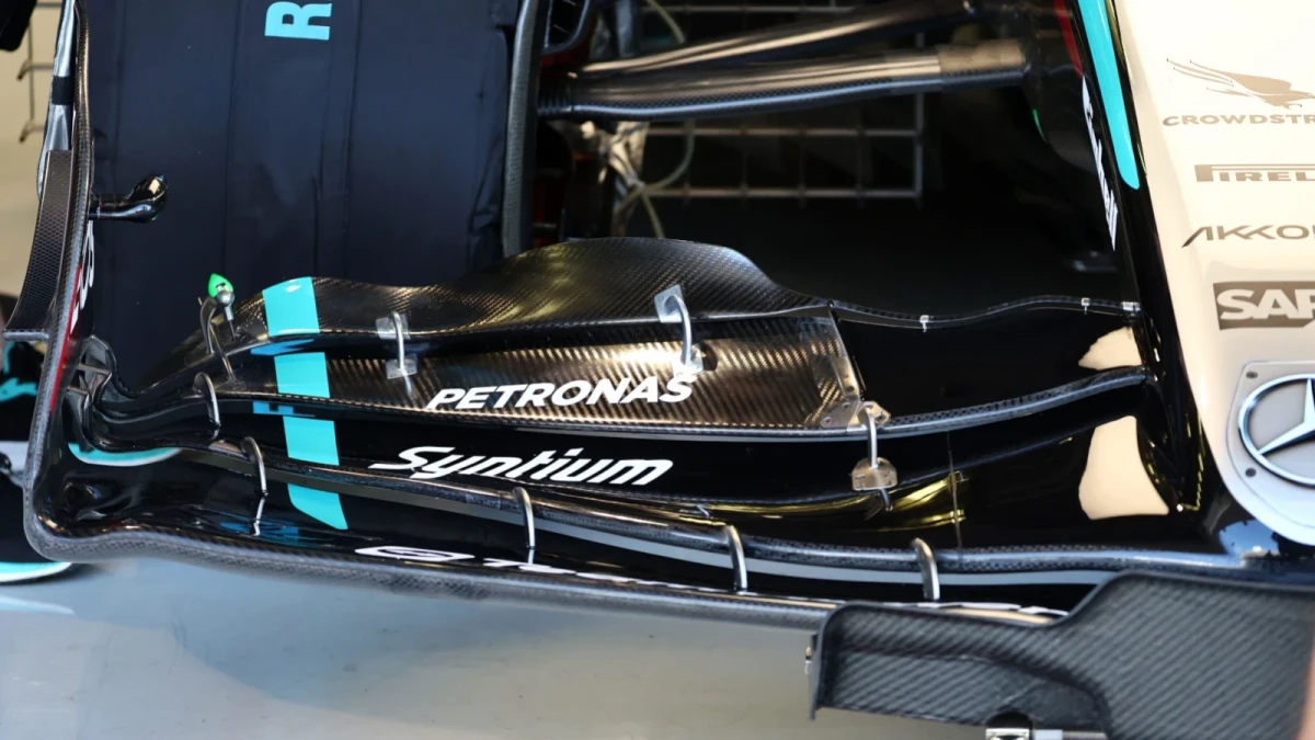 Clever Mercedes front wing causes a stir across F1 paddock