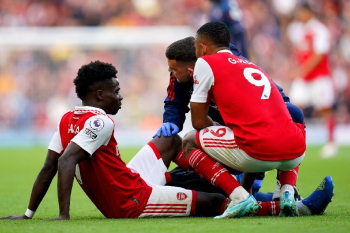 Arsenal's Mikel Arteta: Bukayo Saka 'got kicked a few times, he wasn't ...