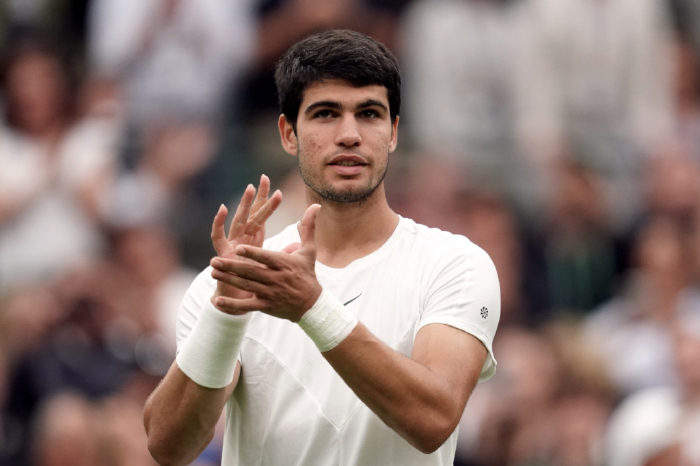 Carlos Alcaraz claims maiden victory on Wimbledon's Centre Court, sends ...