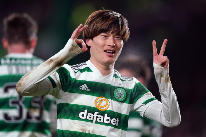 Celtic maintain lead over Rangers as Kyogo Furuhashi scores landmark goal in win over Hearts ...