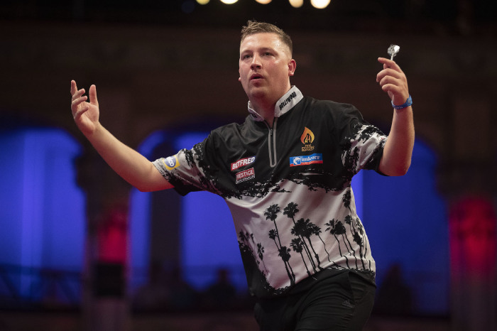 Masters: Chris Dobey takes out defending champion Joe Cullen, Gary ...