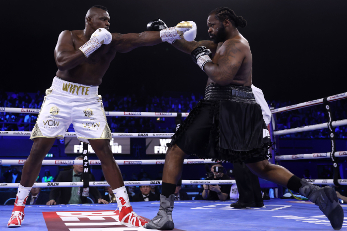 Dillian Whyte punches his way to points victory over Jermaine Franklin ...