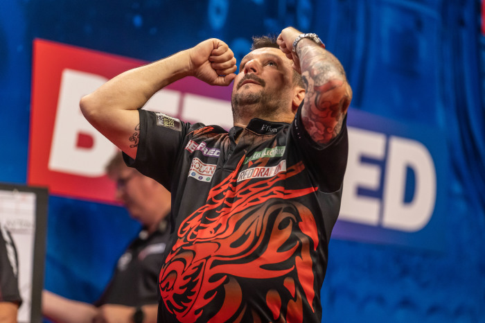 World Matchplay: Jonny Clayton and Luke Humphries set up Winter Gardens ...
