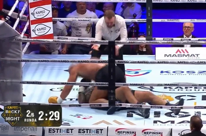 WATCH: Insane moment as Polish MMA fighter takes down and ground ...