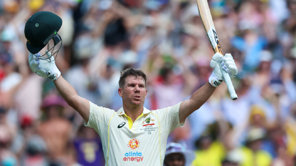 David Warner smashes double-ton in 100th Test as Australia put South ...