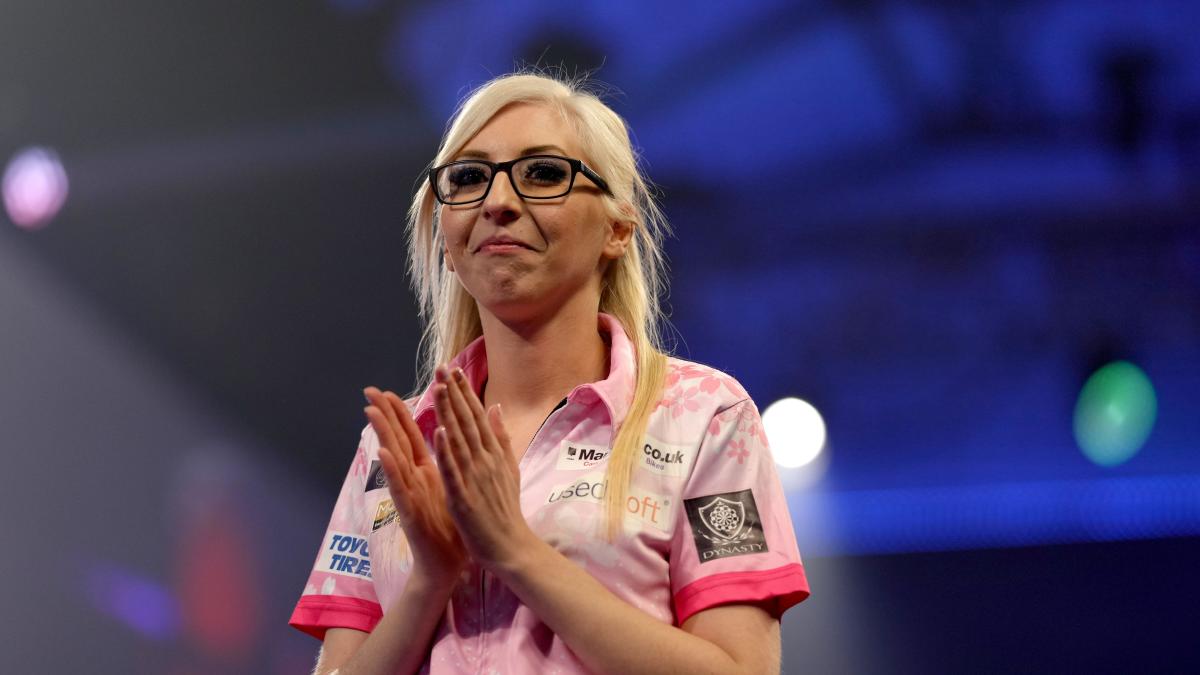 Fallon Sherrock makes history by becoming first woman to hit nine-dart ...