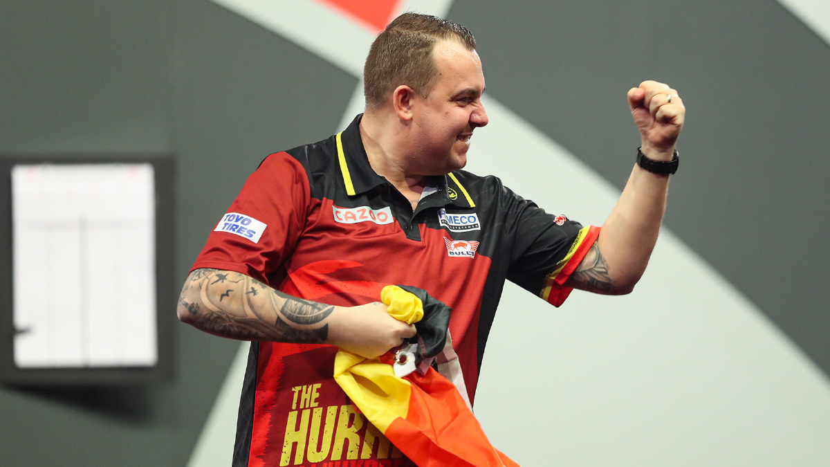 Kim Huybrechts wins first PDC title in eight years after landing ...