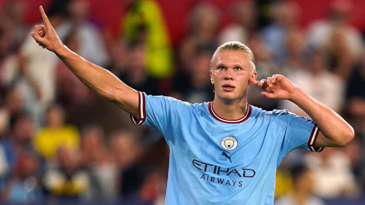 Erling Haaland was 'born' with goalscoring instinct says Manchester ...