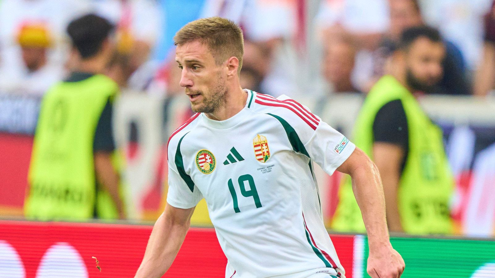Euro 2024: Hungary's Barnabas Varga stable in hospital after collision ...