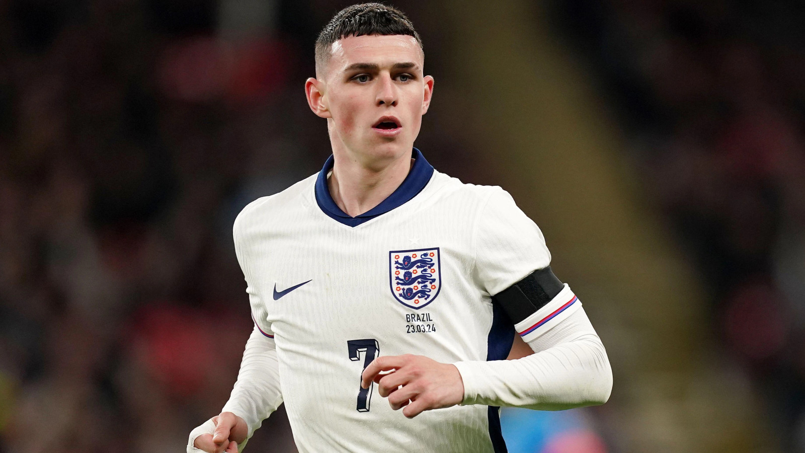 Phil Foden back at England training after birth of his third child