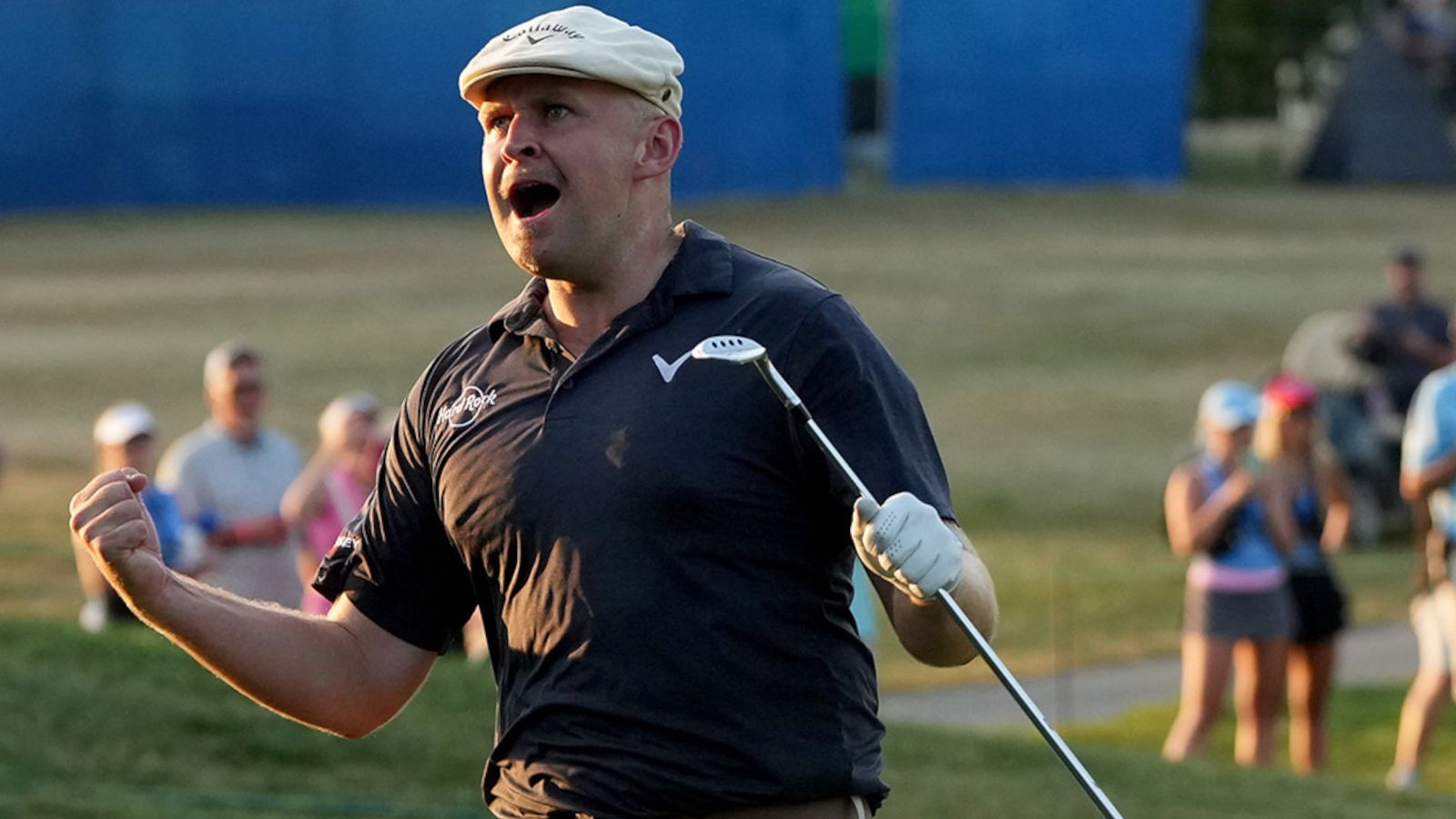 Stunning chip-in earns Harry Hall his maiden PGA Tour title