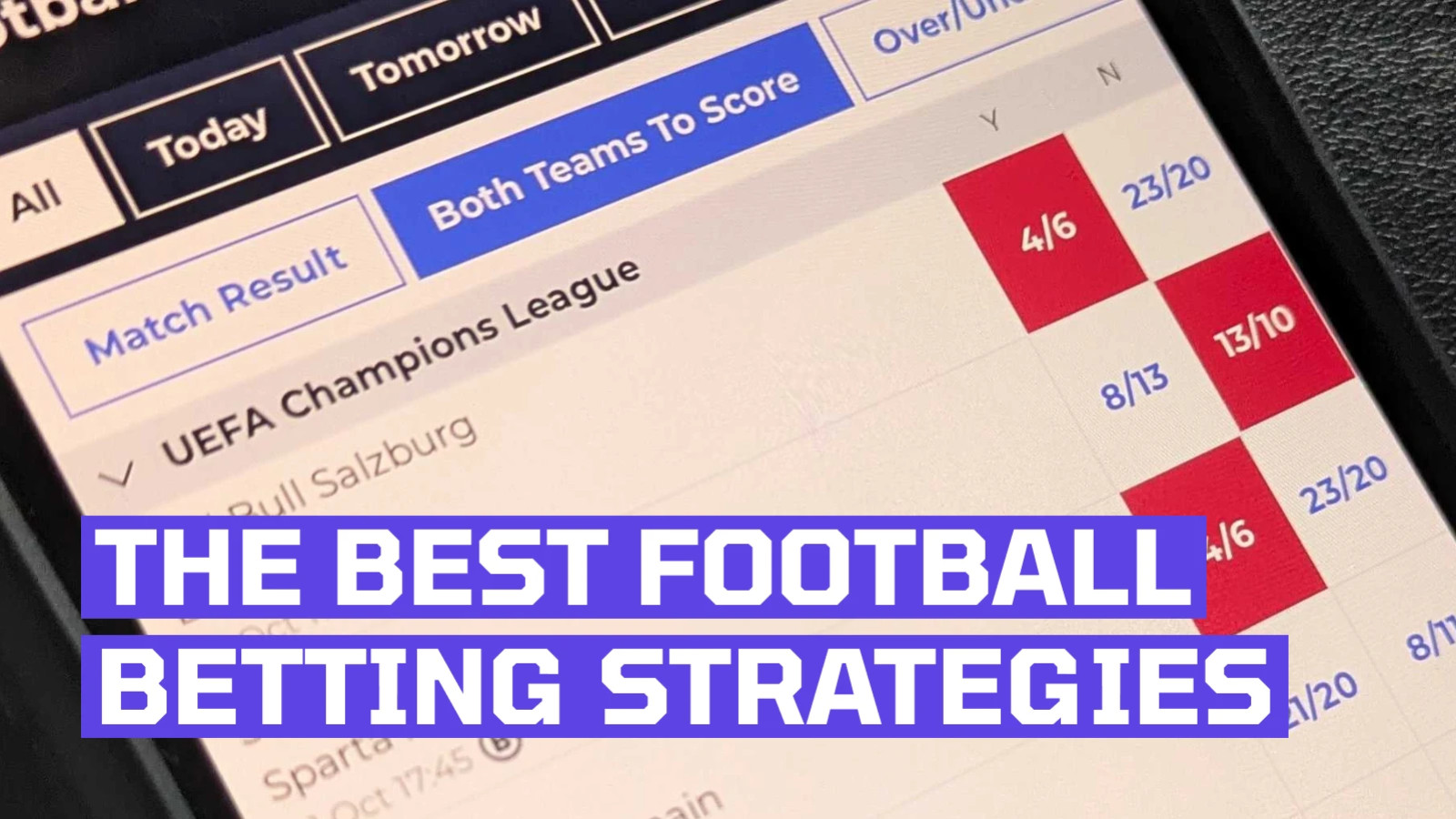 Best football betting strategies