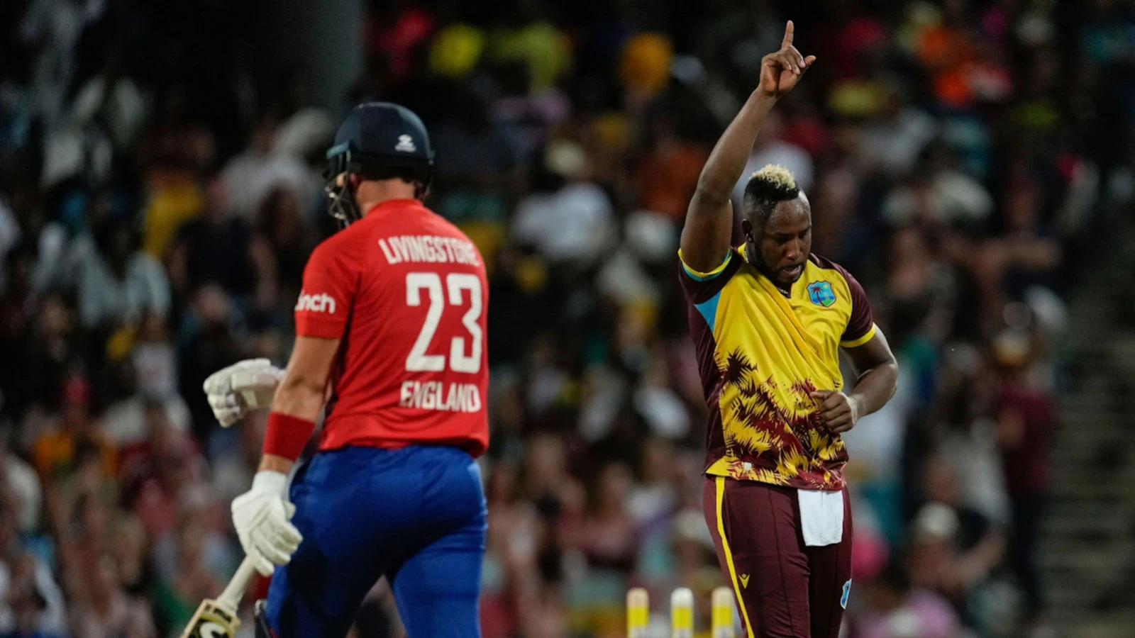 Andre Russell delivers all-round performance to sink England in first T20
