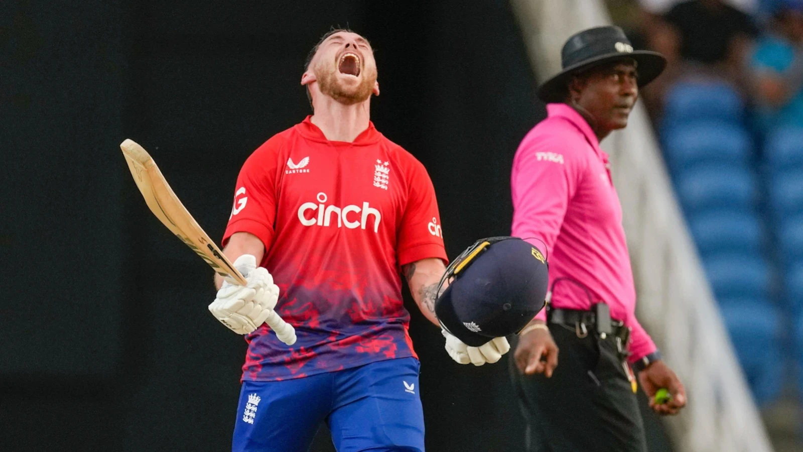Magnificent Phil Salt blasts England to record T20 total and victory ...