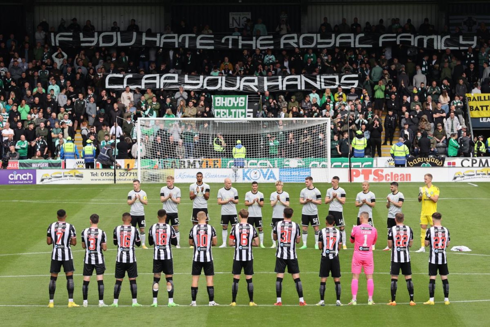 Anti-monarchy banners at Champions League game land Glasgow Celtic in ...
