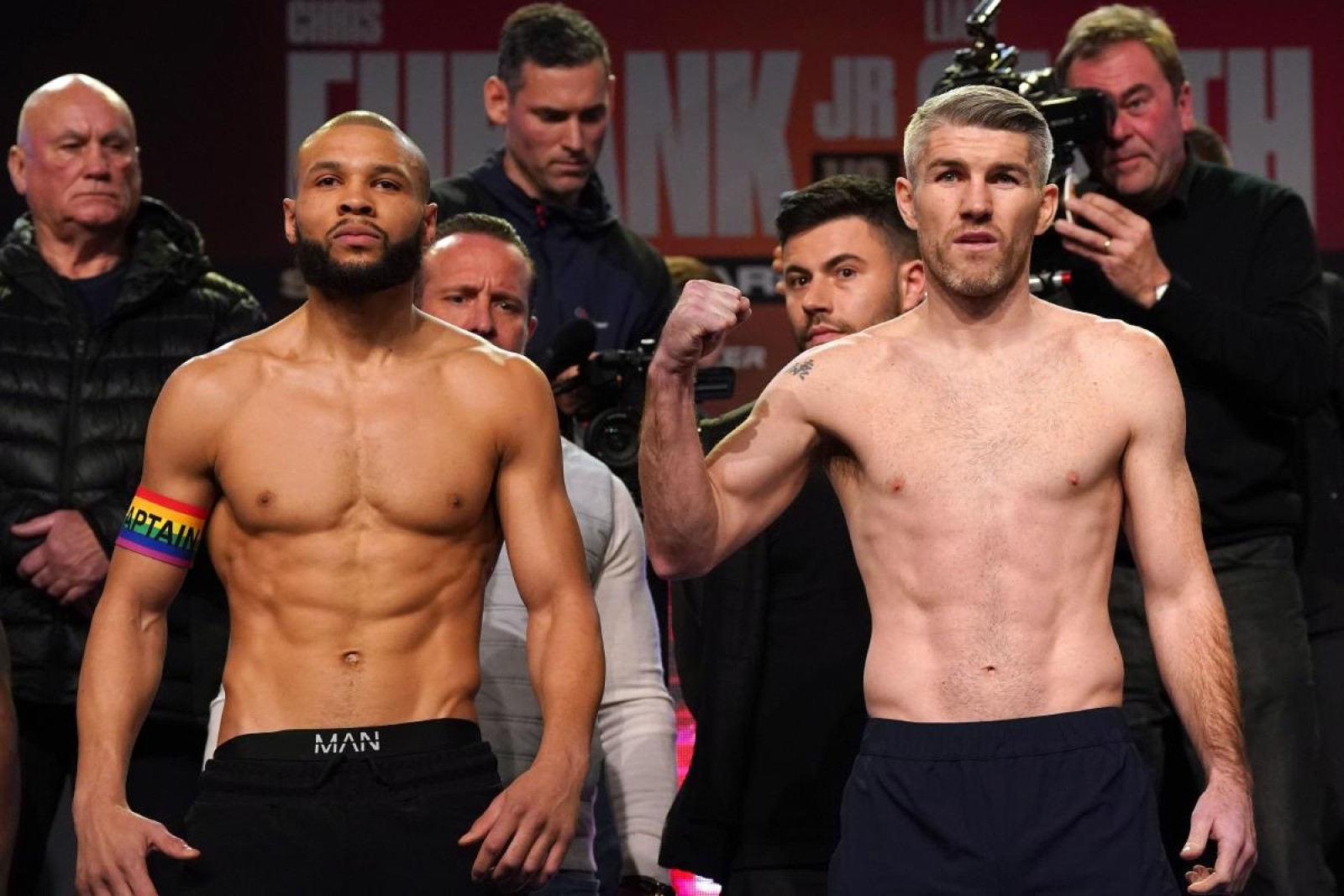 Chris Eubank Jr sports rainbow armband at weigh-in for Liam Smith fight ...