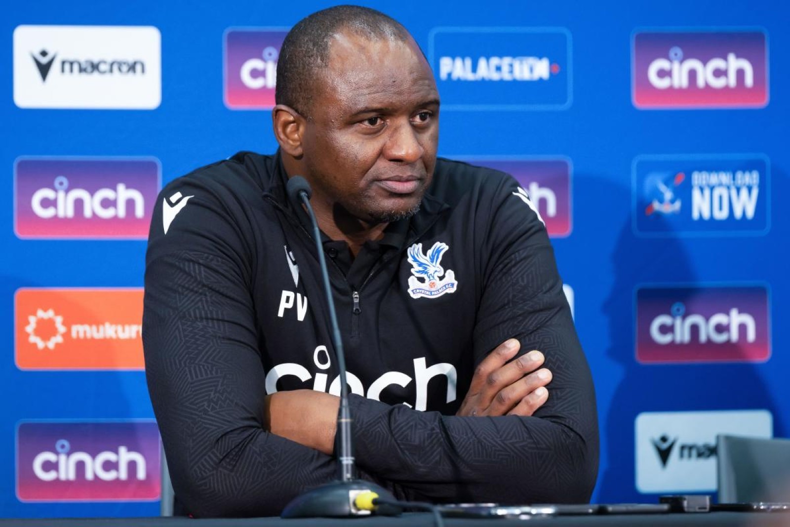 Crystal Palace manager Patrick Vieira admits his squad is short of ...