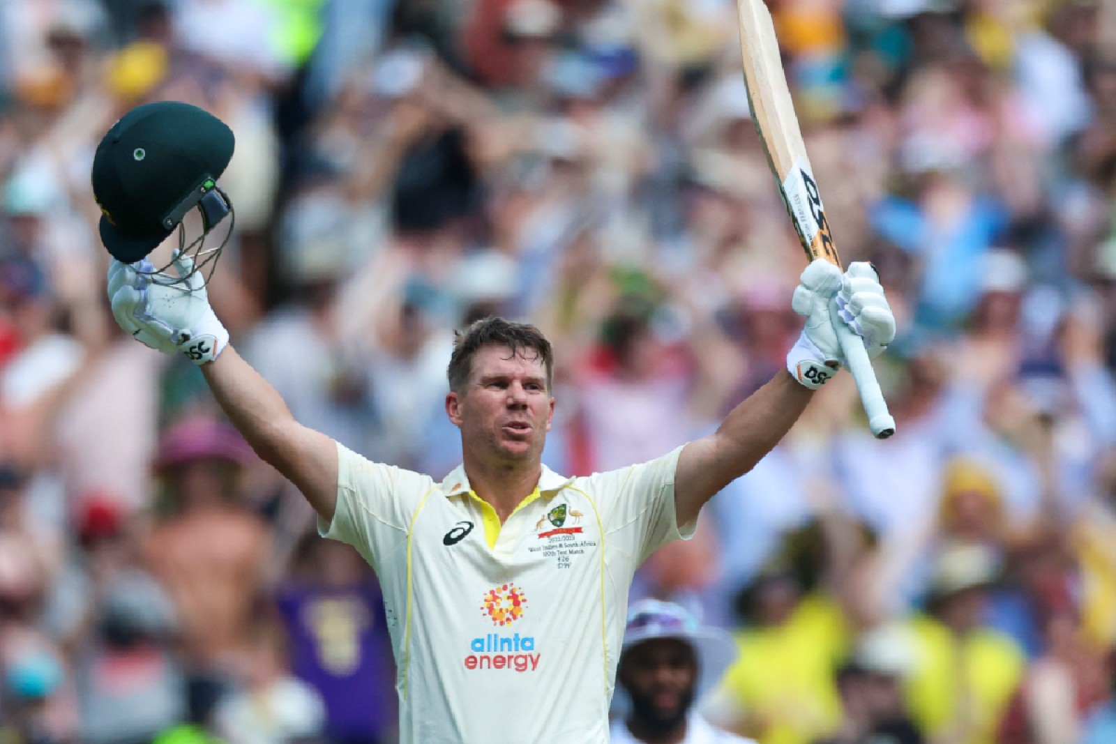 David Warner smashes double-ton in 100th Test as Australia put South ...