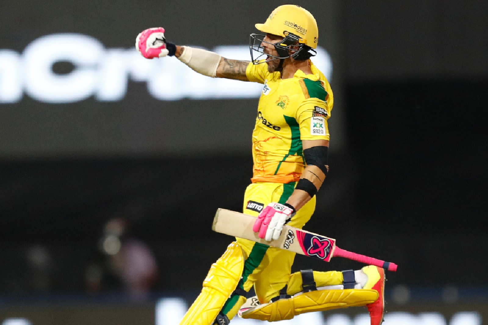 Faf du Plessis hits first century of inaugural SA20 as Durban's Super ...