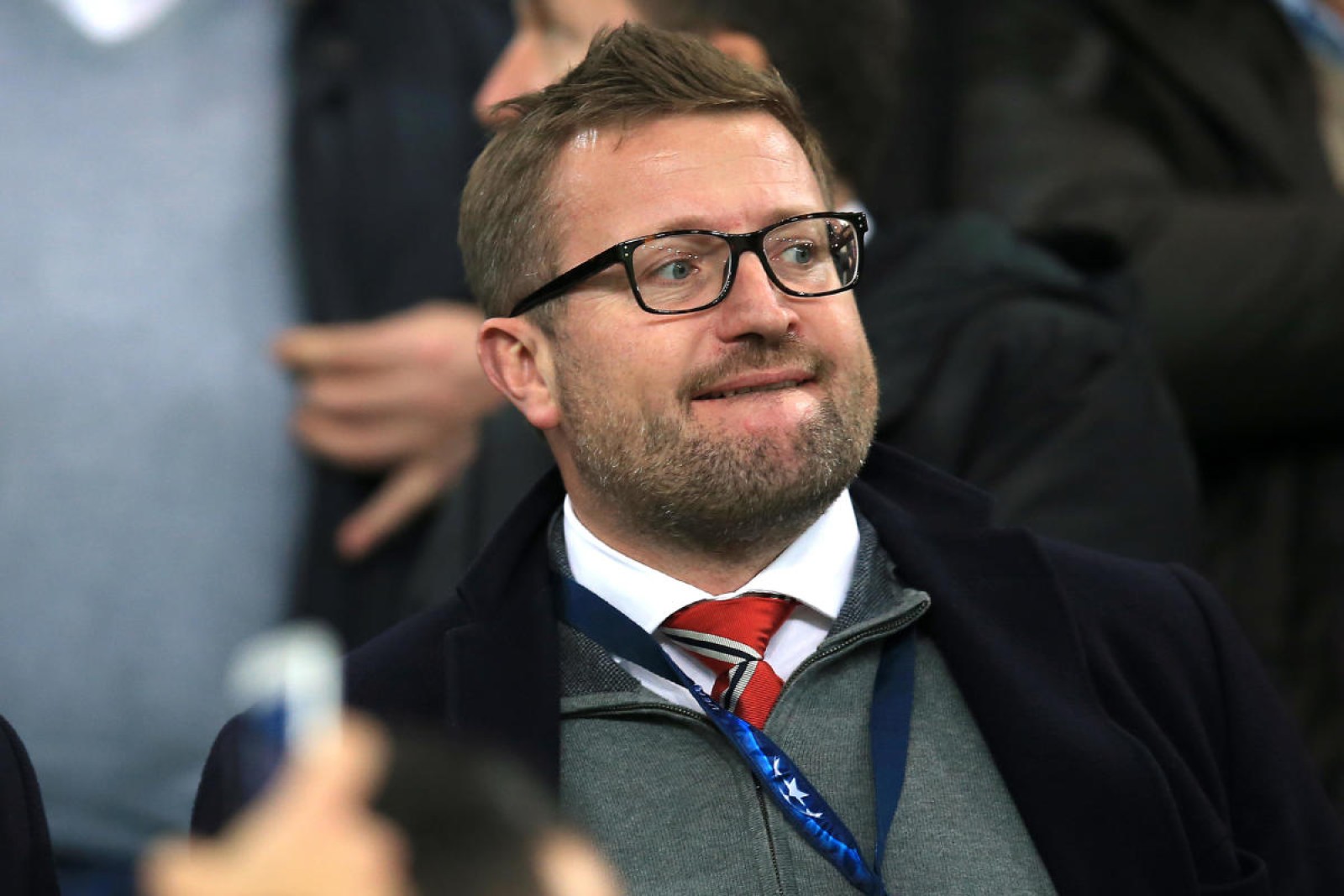 Manchester United chief executive Richard Arnold heads off fan protest ...