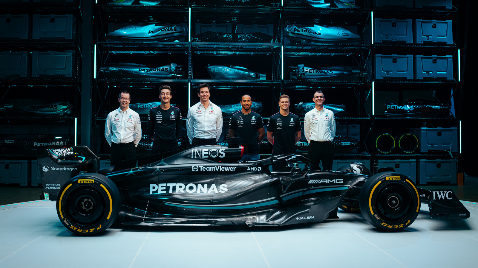 Mercedes unveil dashing black livery for the new W14 ahead of the ...